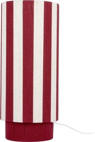 Červená/bílá provazová stolní lampa (výška 58 cm) Vienna Stripes – Leitmotiv