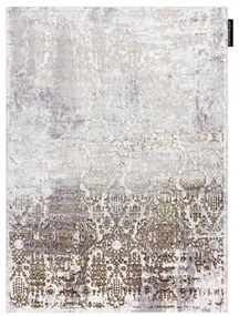 Moderní koberec DE LUXE 2081 ornament vintage Strukturální zlato / velikost 120x170 cm | krásné koberce cz
