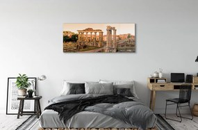 akrylový obraz Řím Roman Forum svítání 120x60 cm