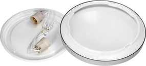 Stropní svítidlo ORNO SELENE CL/2XE27-10/G, 2xE27, max. 2x60W IP54, průměr 30,5cm, šedá