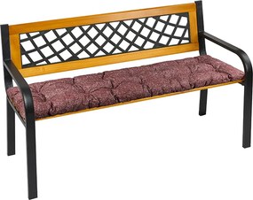 Bellatex Sedák na lavici prošívaný Červená 40x120 cm