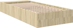 Rám postele dub sonoma 75 x 190 cm kompozitní dřevo 3280624