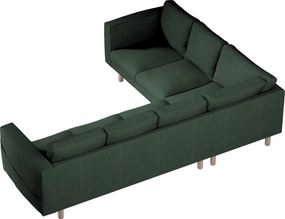 Potah na pohovku IKEA Norsborg rohová 5-místná barva zelená látka pletený vzor