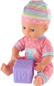 TEDDIES Panenka miminko s kostkou / 25 cm / Pevné tělo / Plast / 3+