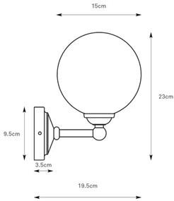 Markslöjd 109022 - Nástěnná lampa TROPEA 1xG9/20W/230V lesklý chrom