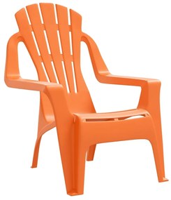 Zahradní židle 2 ks pro děti oranžové 37x34x44 cm vzhled dřeva - Default Title