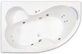 Arttec Niké Surf 160 x 105 cm vana hydromasážní akrylátová levá PAN04400