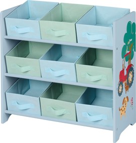 Livarno® Regál do dětského pokoje, 65 x 62 x 30 cm (modrá)