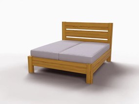 Ekointerier Tyger XXL postel - buk jádrový Moření: č. 109 - dub rustikal, Rozměr: 180 x 200 cm