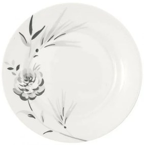 GreenGate Porcelánový dezertní talíř Aslaug White ⌀20,5cm
