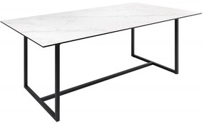Symbióza jídelního stolu 200cm keramický vzhled bílého mramoru / 41088
