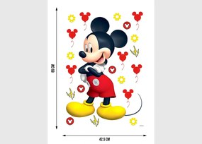 Dětská samolepka na zeď Mickey Mouse, Disney | 42.5 x 65 cm | DDK 1725