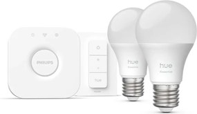 Philips Hue Essential - Chytrá sada se 2 žárovkami, můstkem Bridge a ovladačem 929004235410