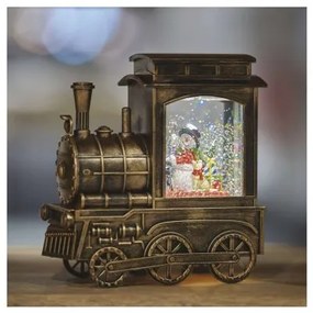 LED vánoční mašinka Contra s časovačem 17 x 16 cm teplá bílá