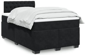 Box spring postel s matrací černá 120 x 200 cm samet 3288590