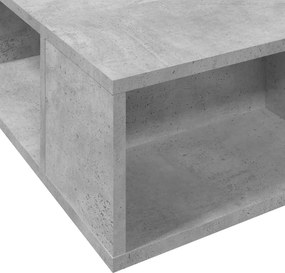 Rám postele betonově šedý 100 x 200 cm kompozitní dřevo 3280513