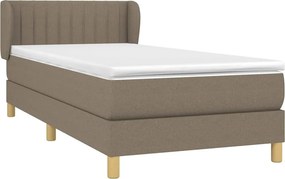 Box spring postel s matrací taupe 100 x 200 cm textil 3126945