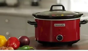 Crockpot SCV400RD červená / Pomalý hrnec / 3,5 l / 210 W / keramická n