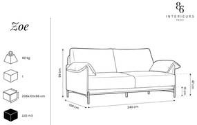 Zelená pohovka Interieurs 86 Zoe