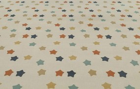 Weihai Haima Dahua Carpet DĚTSKÝ METRÁŽOVÝ KOBEREC LUNA P4239CM/01A2 dětský motiv barevné hvězdy na béžové BARVA: Vícebarevný, ŠÍŘKA: 4 m