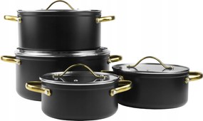 Sada 4 hliníkových hrnců Hanys 1,9L 2,7L 4,7L 7,5L Non-stick