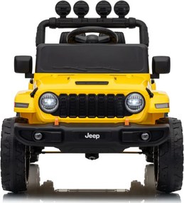 LEAN CARS Akumulátorové vozidlo Jeep Rubicon DK-JWR558 24 V, žluté