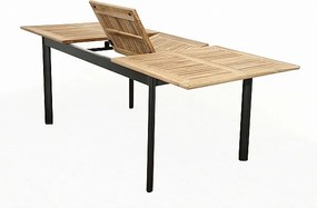 DOPPLER Hliníkový stůl rozkládací CONCEPT 150/210x90 cm (teak)