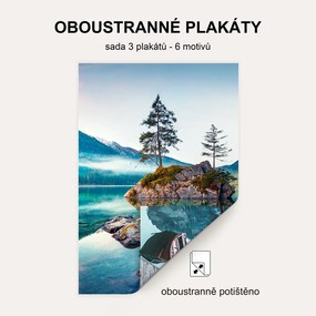 Sada oboustranných plakátů Hory | 3 x A3 | DP3351467