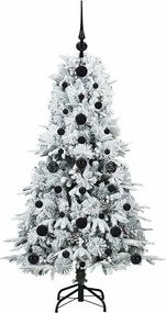 Umělý Skládací Vánoční Strom s stojanem Bílá 120 cm PE a PVC 3397459