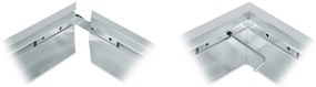 Ecolite Stříbrný přisazený LED panel s rámečkem 600 x 600mm 45W Barva světla: Studená bílá LED-GPL44-45/6000_191021