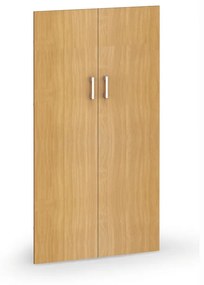 Dveře pro regály PRIMO KOMBI, výška 1470 mm, na 3 police, ořech