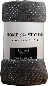 Vánoční deka Home &amp; Styling v šedé barvě 150 × 125 cm