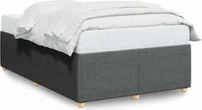 Rám postele bez matrace tmavě šedá 120 x 200 cm textil 3284929
