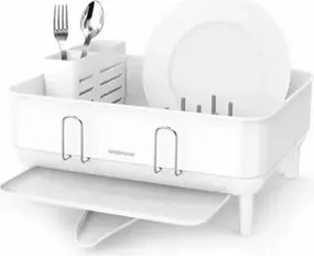 Simplehuman Compact Odkapávač na nádobí bílá / rám z bílé oceli / plas