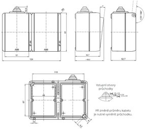 ABB Praktik kombinace vypínače č.6 a zásuvky bílá 3932-20062 B