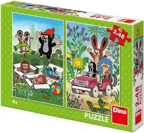 DINO Krtek se raduje / 2x 48 dílků / od 4 let