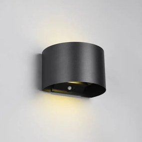 LED nástěnné venkovní svítidlo se senzorem pohybu (výška 10 cm) Talent – Reality