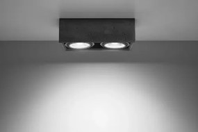 Stropní svítidlo SOLLUX Quatro 2 GU10 2x40W bez zdroje SL.0884 beton