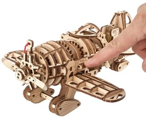 Ugears 3D mechanické puzzle Letadlo Mad Hornet 354 ks