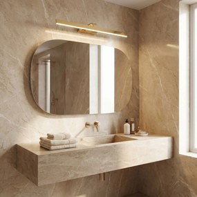 Toolight Rea, Koupelnové nástěnné LED svítidlo SWE006-1W 73cm GOLD, OSW-20105