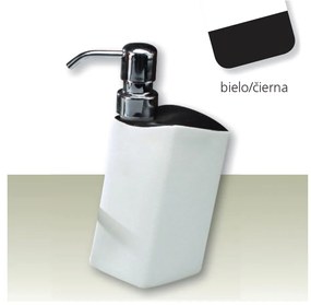 IVAB DEVA - Dávkovač tekutého mýdla volně stojící, gres černá / bílá IBDEV03 / 2