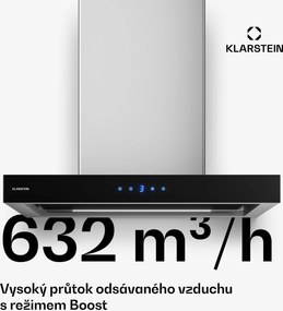Klarstein Valeria ostrovní digestoř | odtah i recirkulace | elegantní nerezový design | 632 m³/h | 60 cm