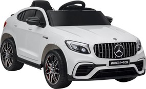 HOMCOM Dětské vozidlo 12V Mercedes-Benz AMG GLC63S COUPE Licencovaný elektrický vůz s dálkovým ovládáním a bezpečnostním pásem 2 x 35W motory MP337-60