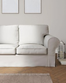Potah na pohovku IKEA  Ektorp 3-místná, nerozkládací barva šedá látka pletený vzor