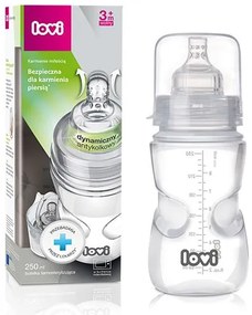 Lovi Kojenecká láhev Super Vent samosterilizující 250 ml transparentní