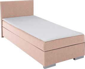 Boxspringová postel, jednolůžko, růžová, 90x200, univerzální, ADARA