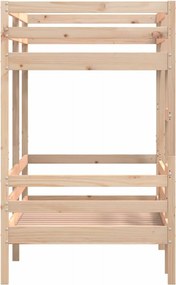 Patrová postel 80 x 200 cm masivní borové dřevo 3284215