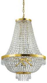 Závěsné svítidlo / Luster Ideal lux 114743 CAESAR SP12 ORO 12xG9 40W zlato Lustry