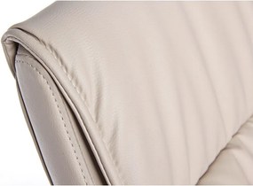 Taupe kancelářská židle z imitace kůže Sydney – Bizzotto