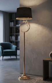 Stojací lampa Bruxelles 160 cm černá/zlatá